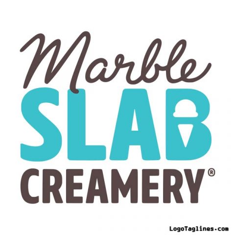 Marble Slab Creamery Logo and Tagline - Slogan - Founders
